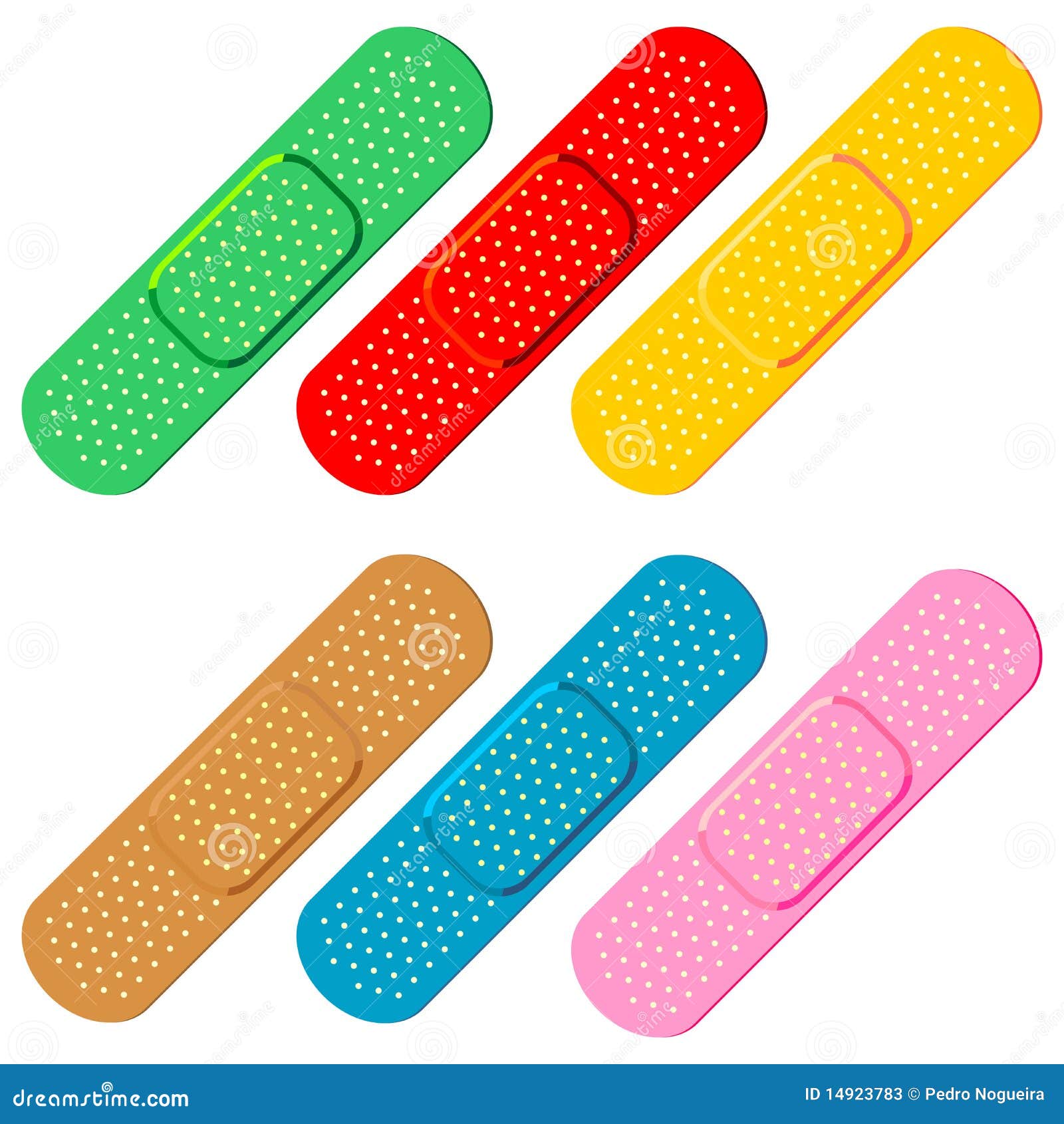 Geplaatste pleisters vector illustratie. Illustration of hulp - 14923783