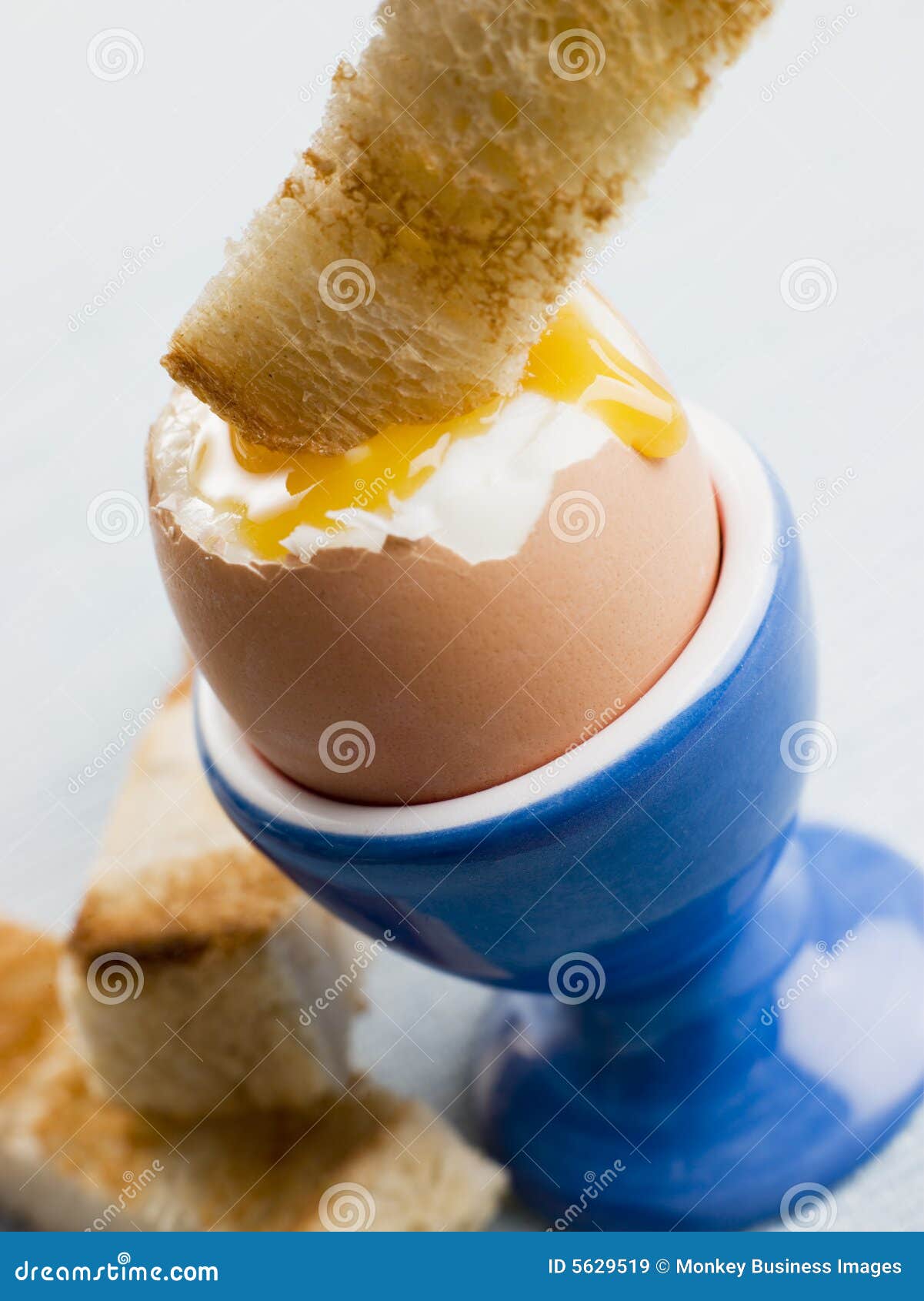 Gerösteter Soldat, Der in Gekochten Eidotter Eingetaucht Wird Stockbild ...