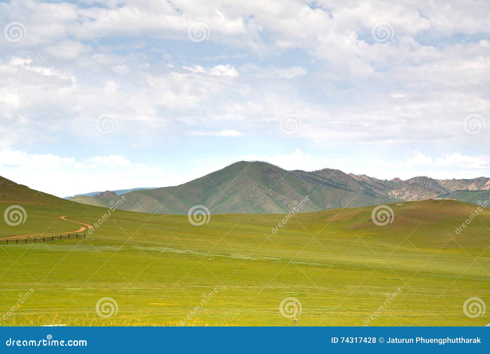 The Ger Camp in a Large Meadow at Ulaanbaatar , Mongolia Stock Photo ...