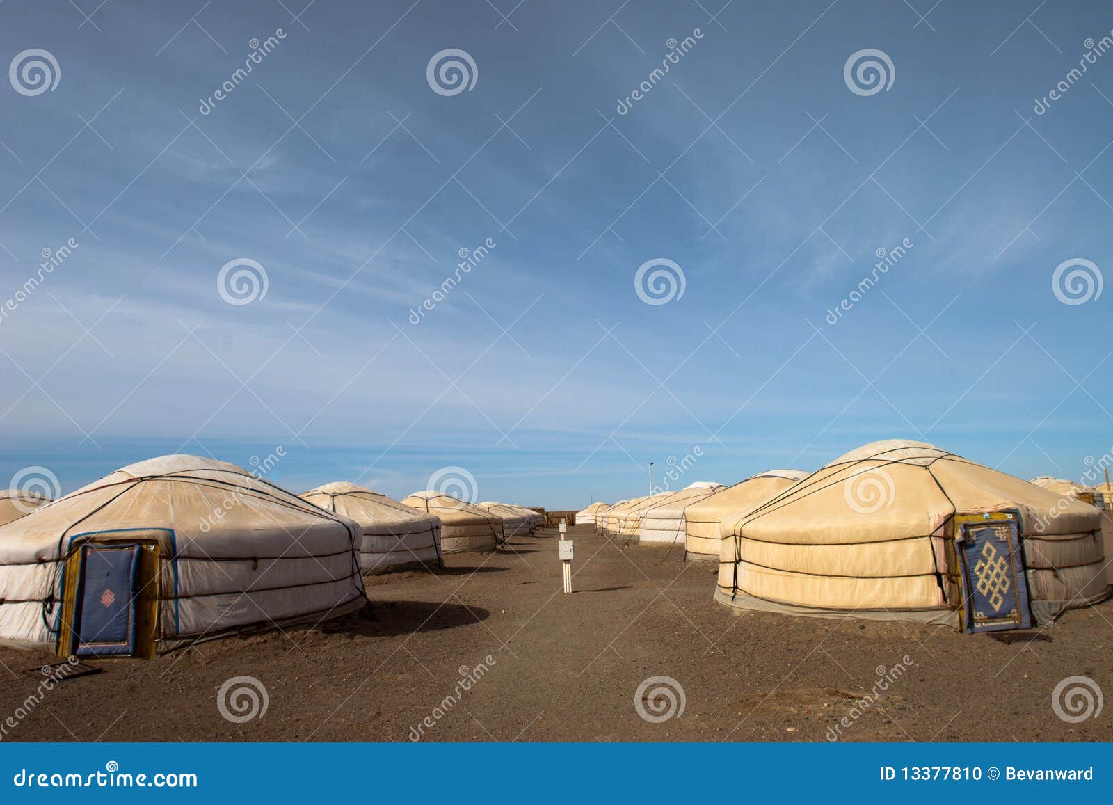 Ger camp Mongolia stock photo. Image of traditional, people - 13377810