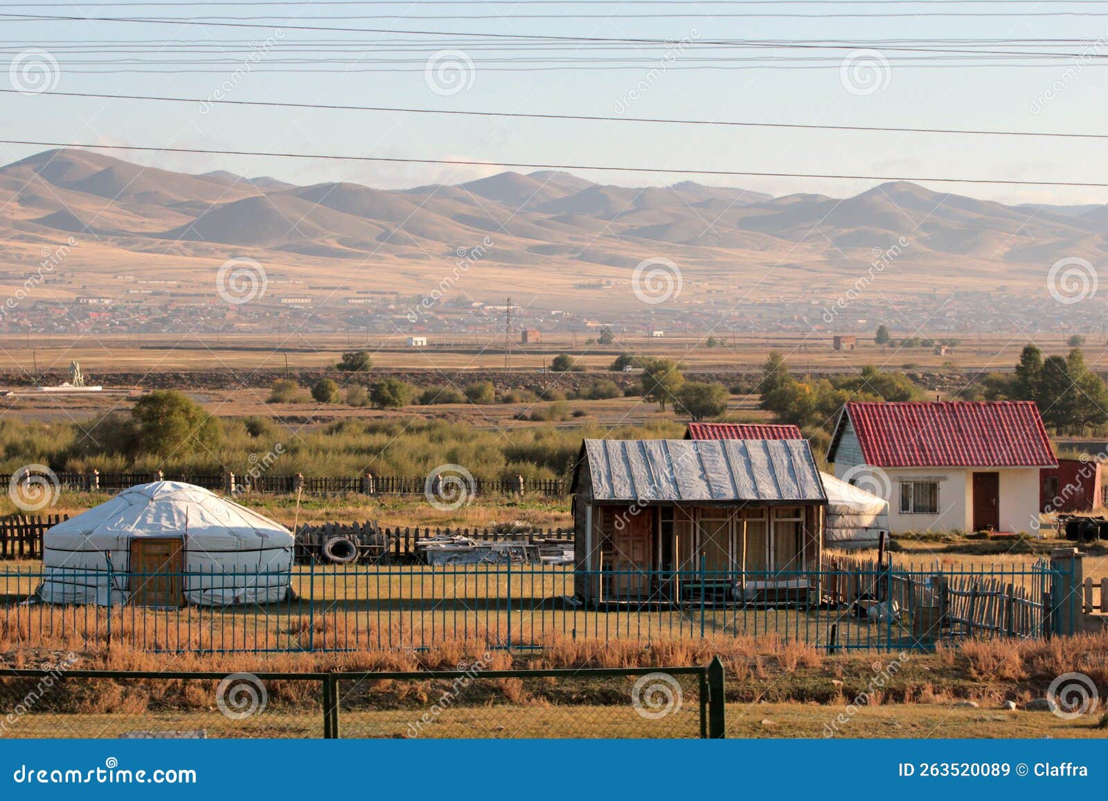 Ger District at the Outskirts of Ulaanbaatar, Mongolia Stock Image ...