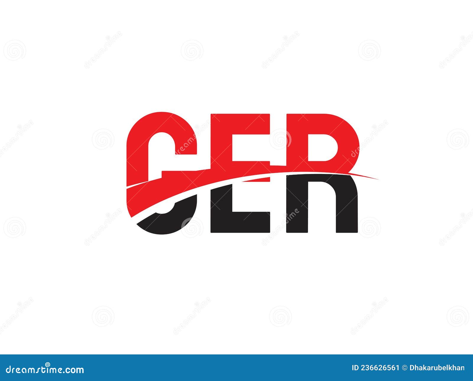 GER Letter Initial Logo Design Vector Illustration Stock Vector ...