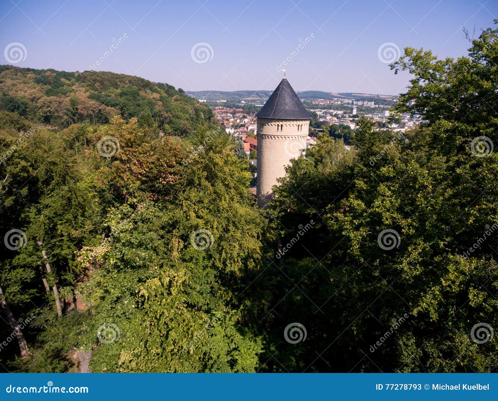 Gera Castle Osterstein Aerial View Thuringia Medieval Stock Image ...