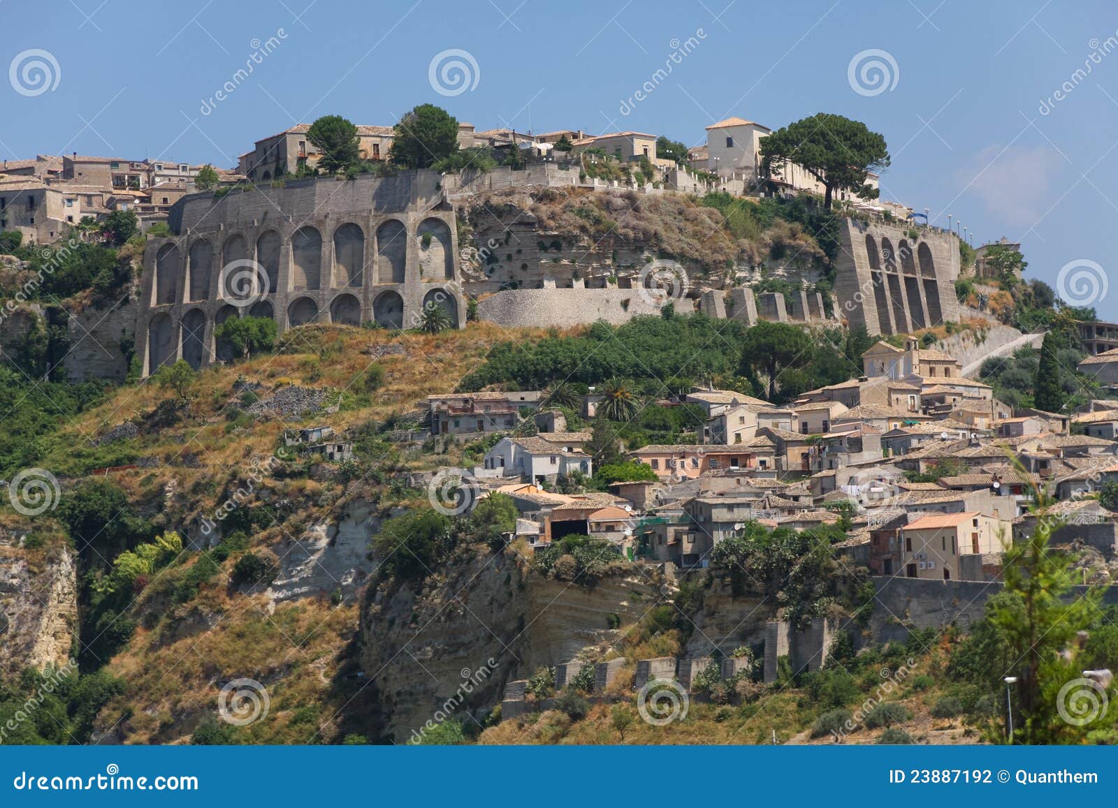 Gerace, Calabria, Italy stock photo. Image of italy, house - 23887192