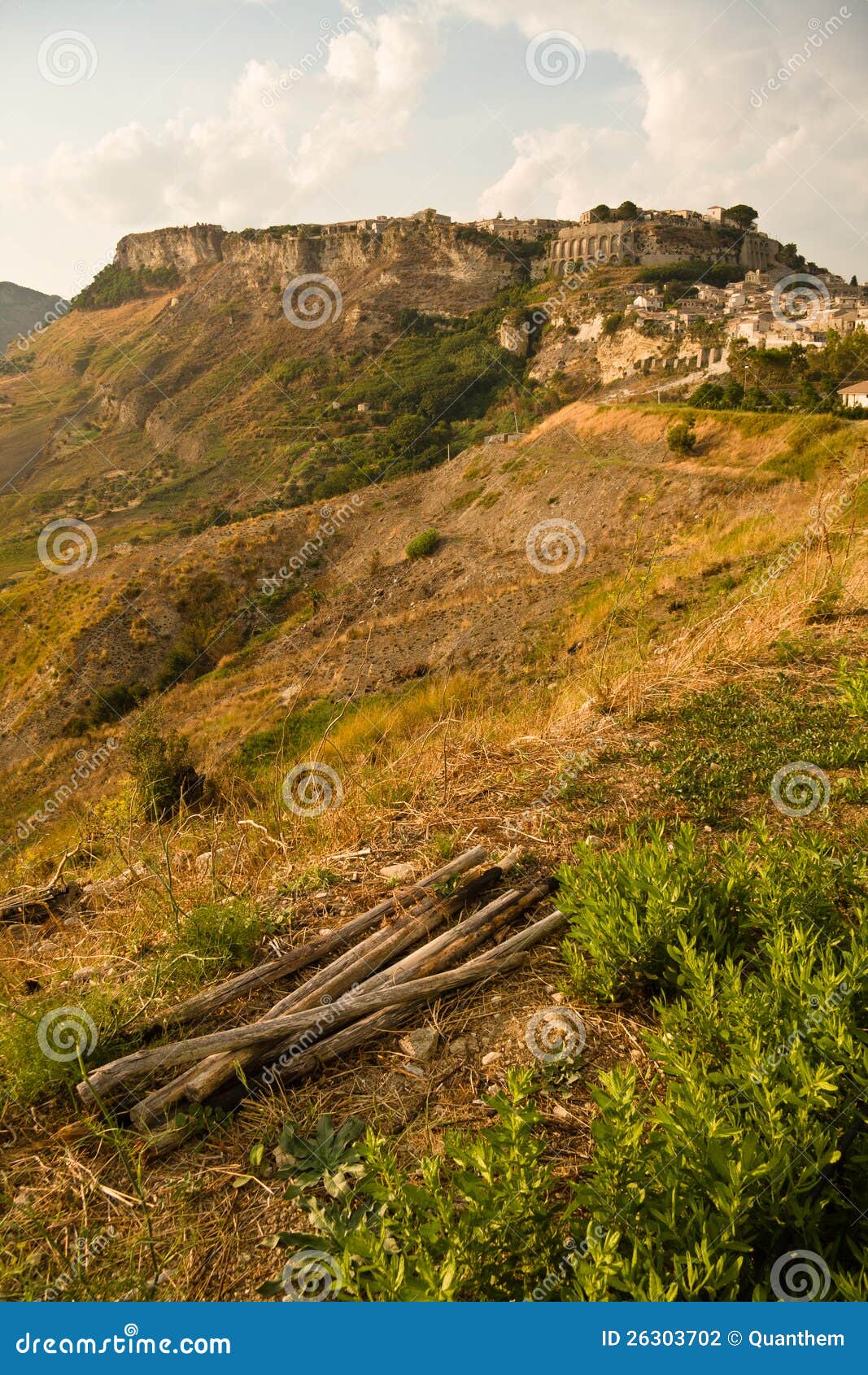 Gerace, Calabria, Italy stock photo. Image of town, hill - 26303702