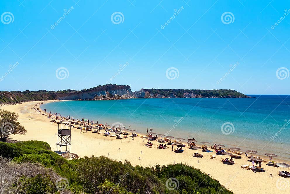 Gerakas Zakynthos Greece stock photo. Image of sandy - 70247328