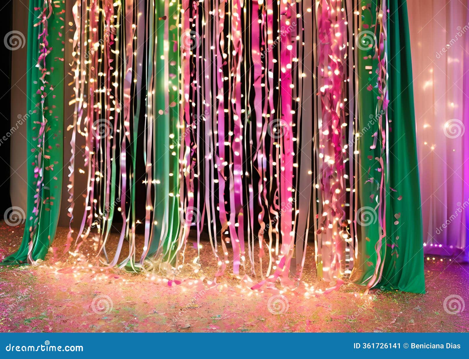 AI Generated Illustration. Shimmering Backdrop With Vertical Strips ...