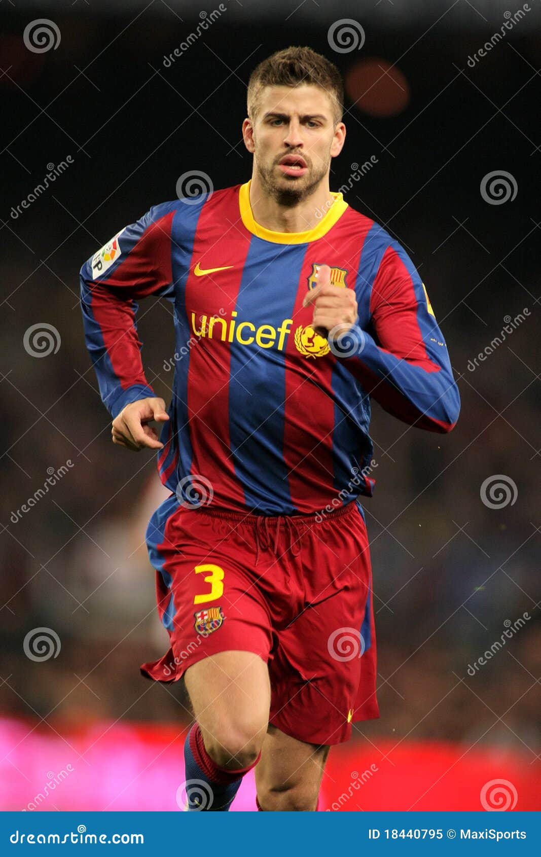 Gerard Pique of Barcelona editorial image. Image of futbol - 18440795