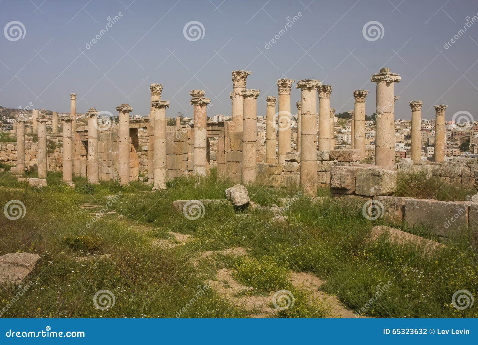 Gerasa stock photo. Image of city, style, famous, landmark - 65323632