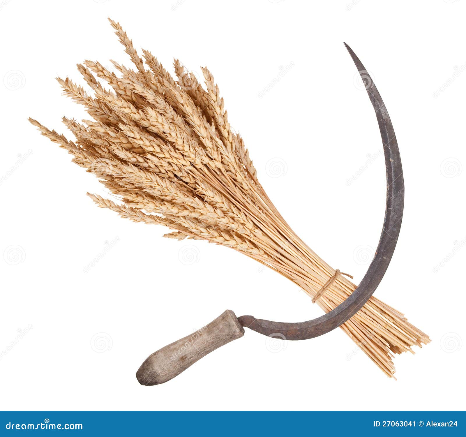 Gerbe De Blé Et De Faucille Image stock - Image du gris, groupe: 27063041