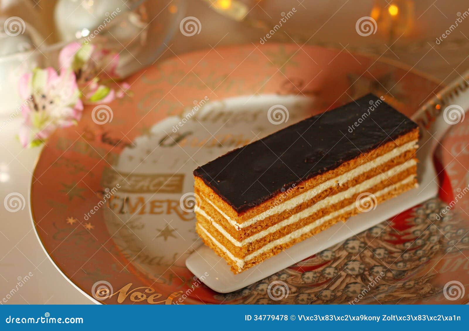 Christmas cake stock photo. Image of gastronomic, january - 34779478