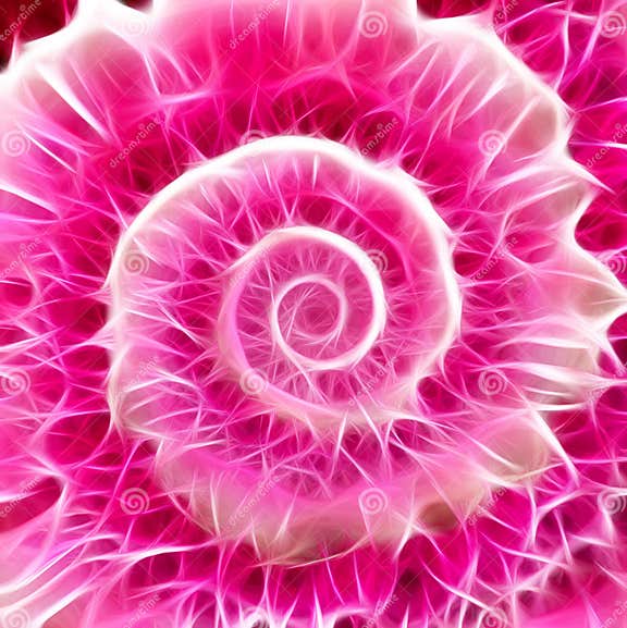 Gerber Flower Infinity Spiral Abstract Background Stock Illustration ...