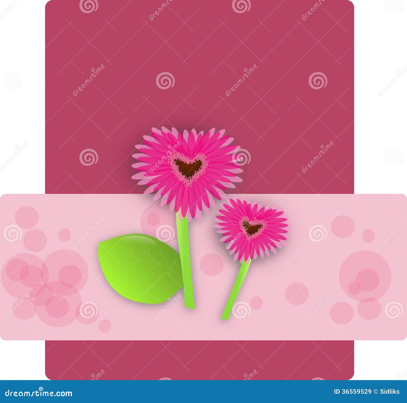 Gerbera card stock image. Illustration of light, decorated - 36559529