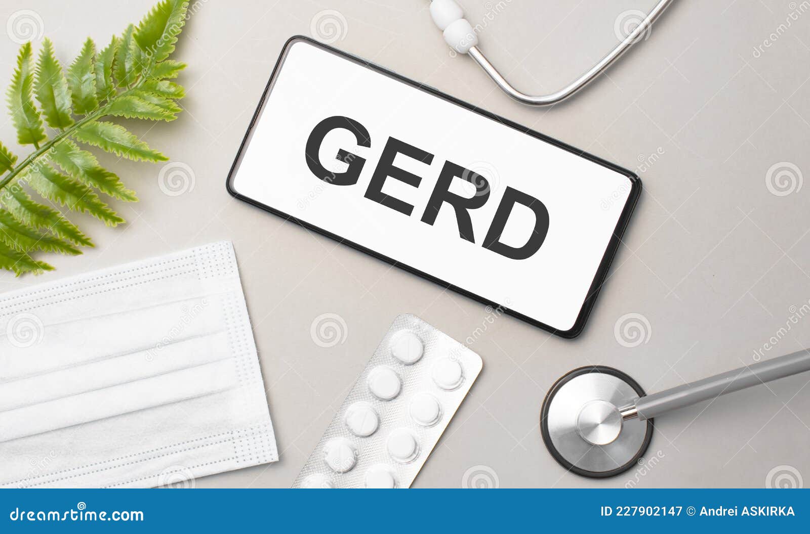 GERD Word Written On Wooden Blocks On Light Blue Background Royalty ...