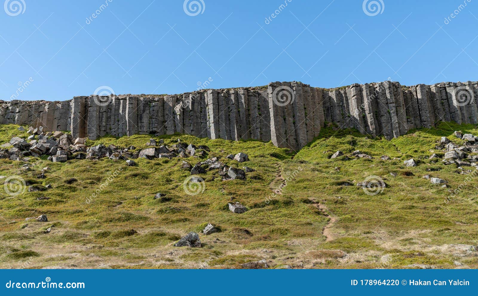 Gerduberg Basalt Columns on the Snaefellsnes Peninsula, Iceland Stock ...