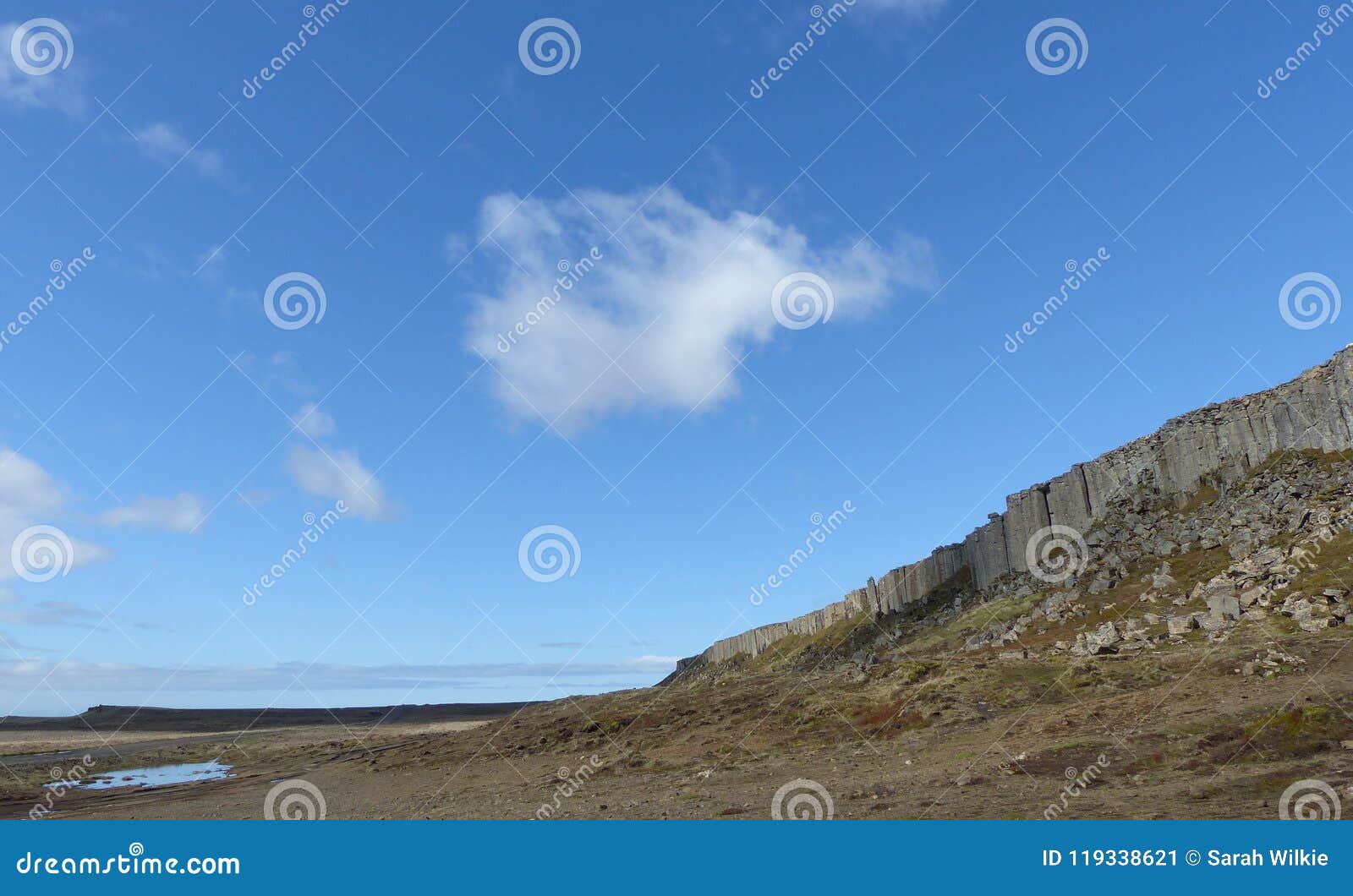 Basalt Cliffs at Gerduberg, Iceland Stock Image - Image of peninsula ...