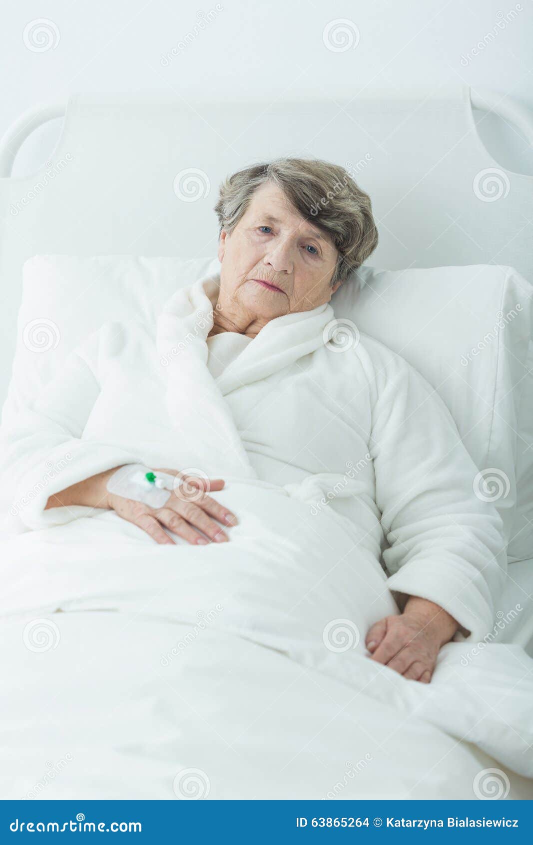 Geriatric ward patient stock photo. Image of positive - 63865264