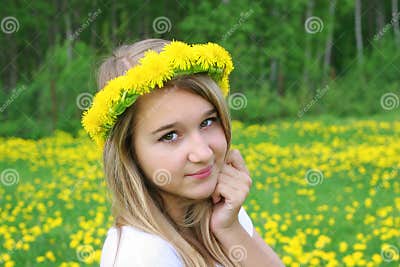 Gerl and flowers stock image. Image of caucasian, beauty - 29027607