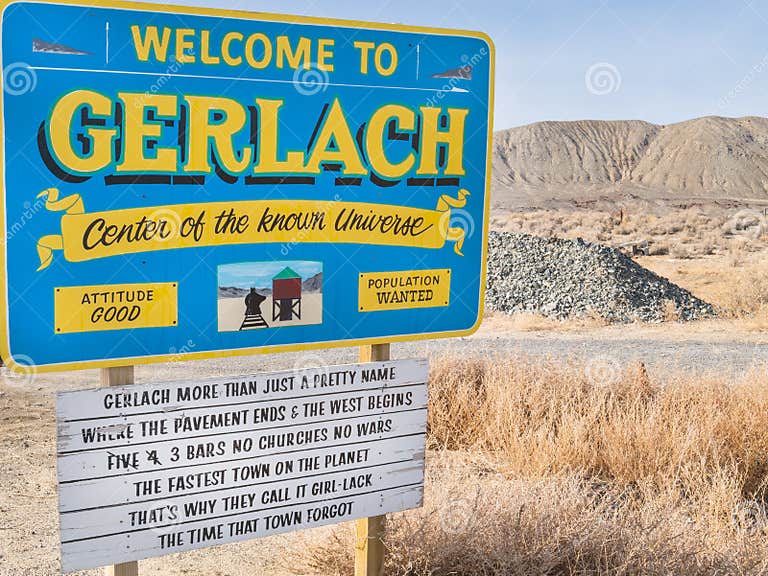 Gerlach, Nevada imagen de archivo. Imagen de roca, pavimento - 36341903