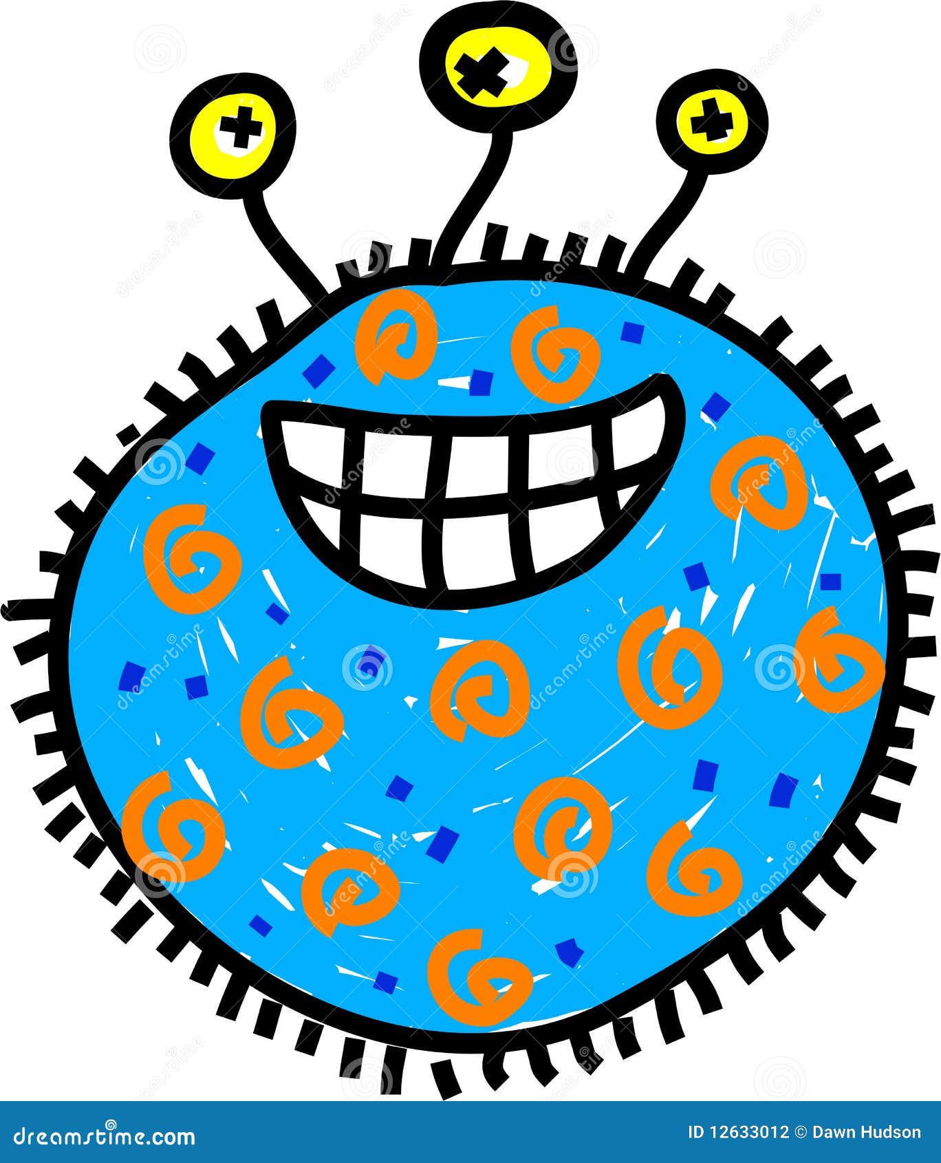 Germ stock vector. Illustration of microscopic, science - 12633012