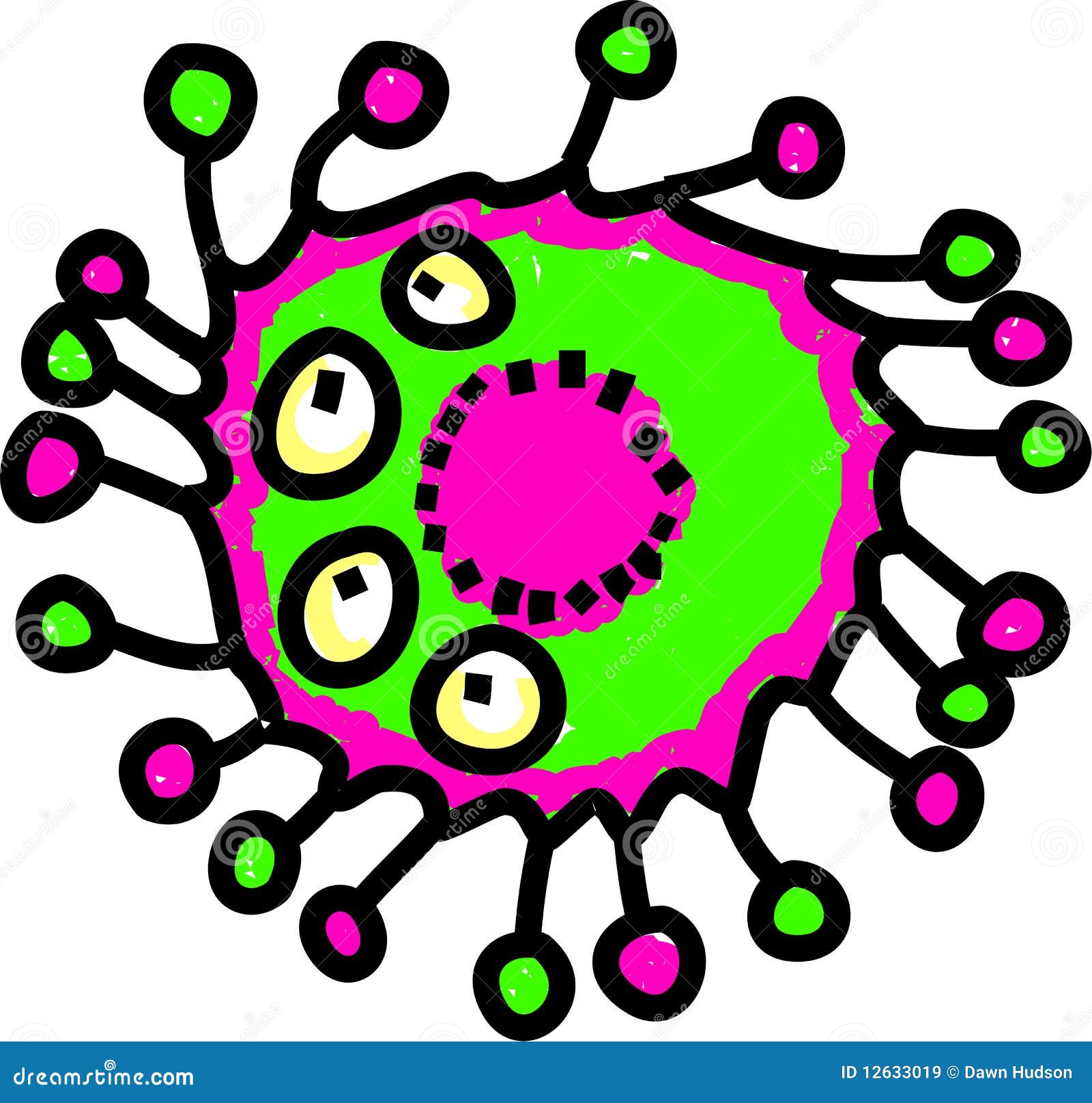 Germ stock vector. Illustration of disease, isolated - 12633019