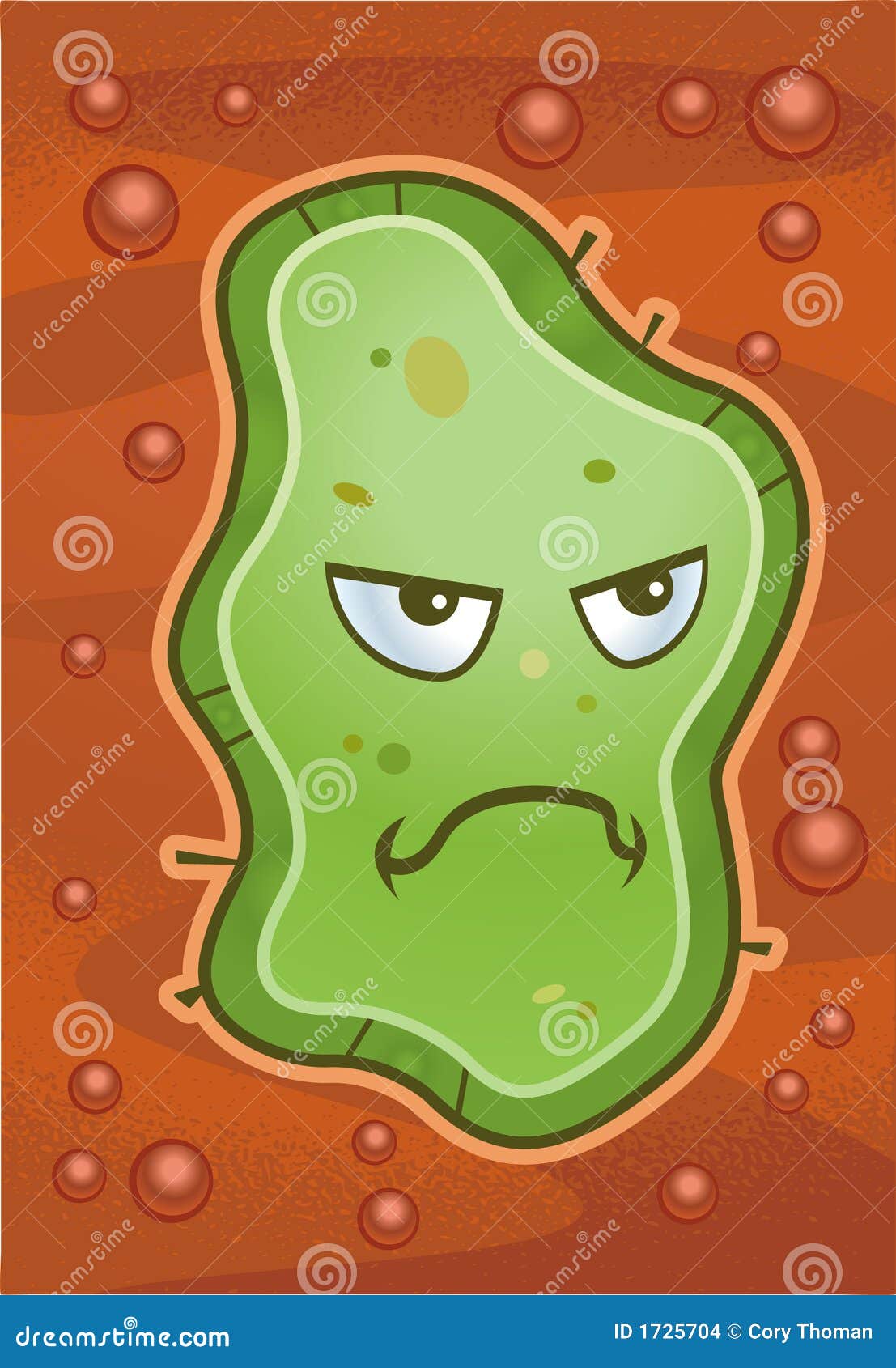 Germ stock vector. Illustration of organism, illness, clip - 1725704