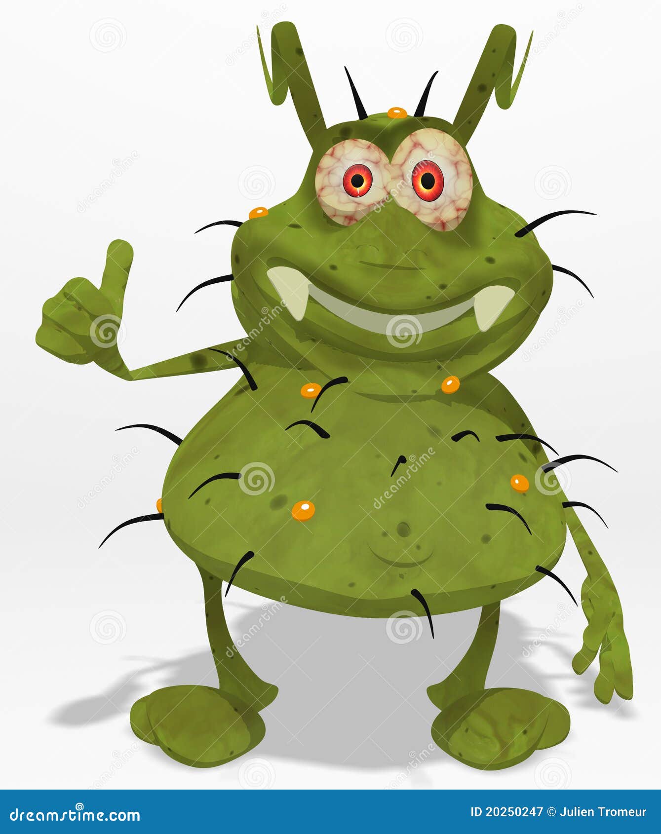 Germ stock illustration. Illustration of cartoon, bacteria - 20250247