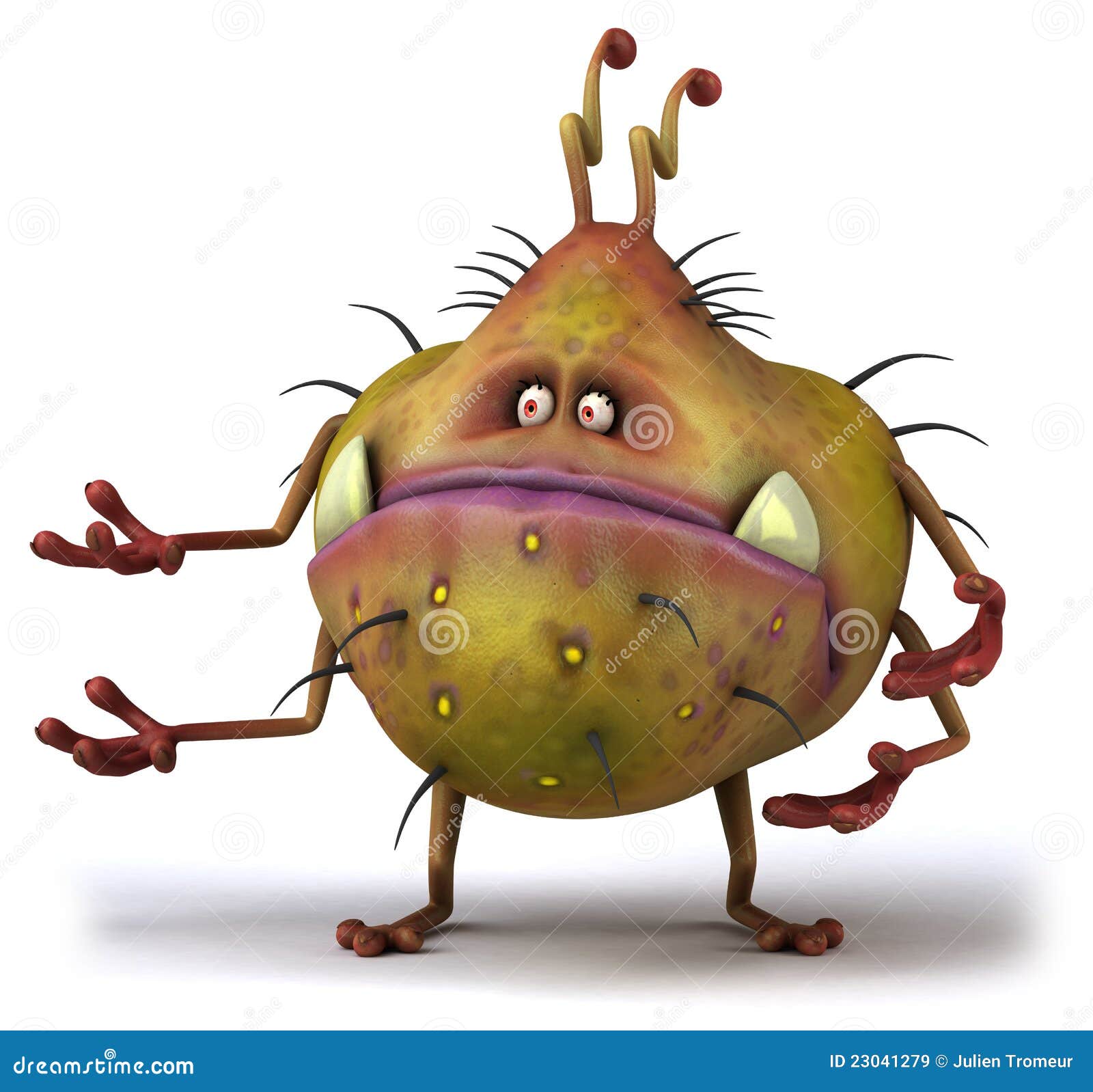 Germ stock illustration. Illustration of allergy, caricatures - 23041279