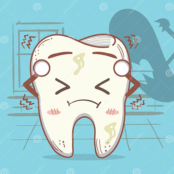 Germ Attack on Tooth. Vector Illustration Decorative Design Stock ...