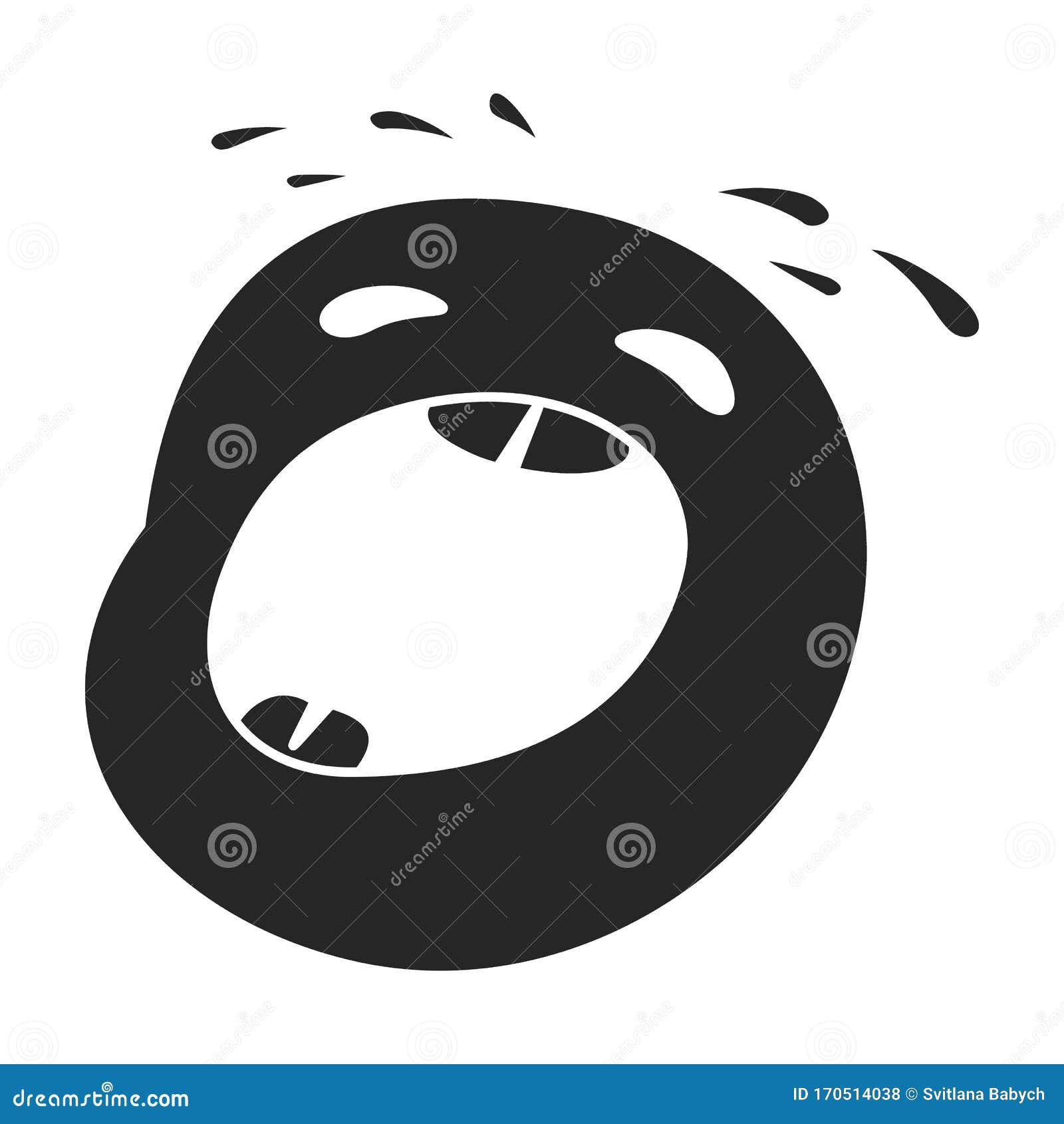 Germ of Bacteria Vector Icon.Black,simple Vector Icon Isolated on White ...