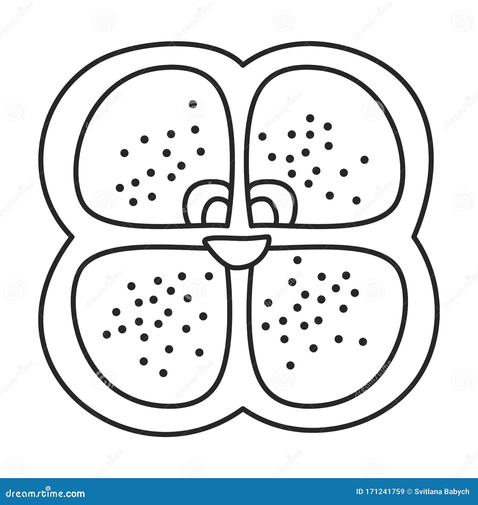 Germ of Bacteria Vector Icon.Outline,line Vector Icon Isolated on White ...