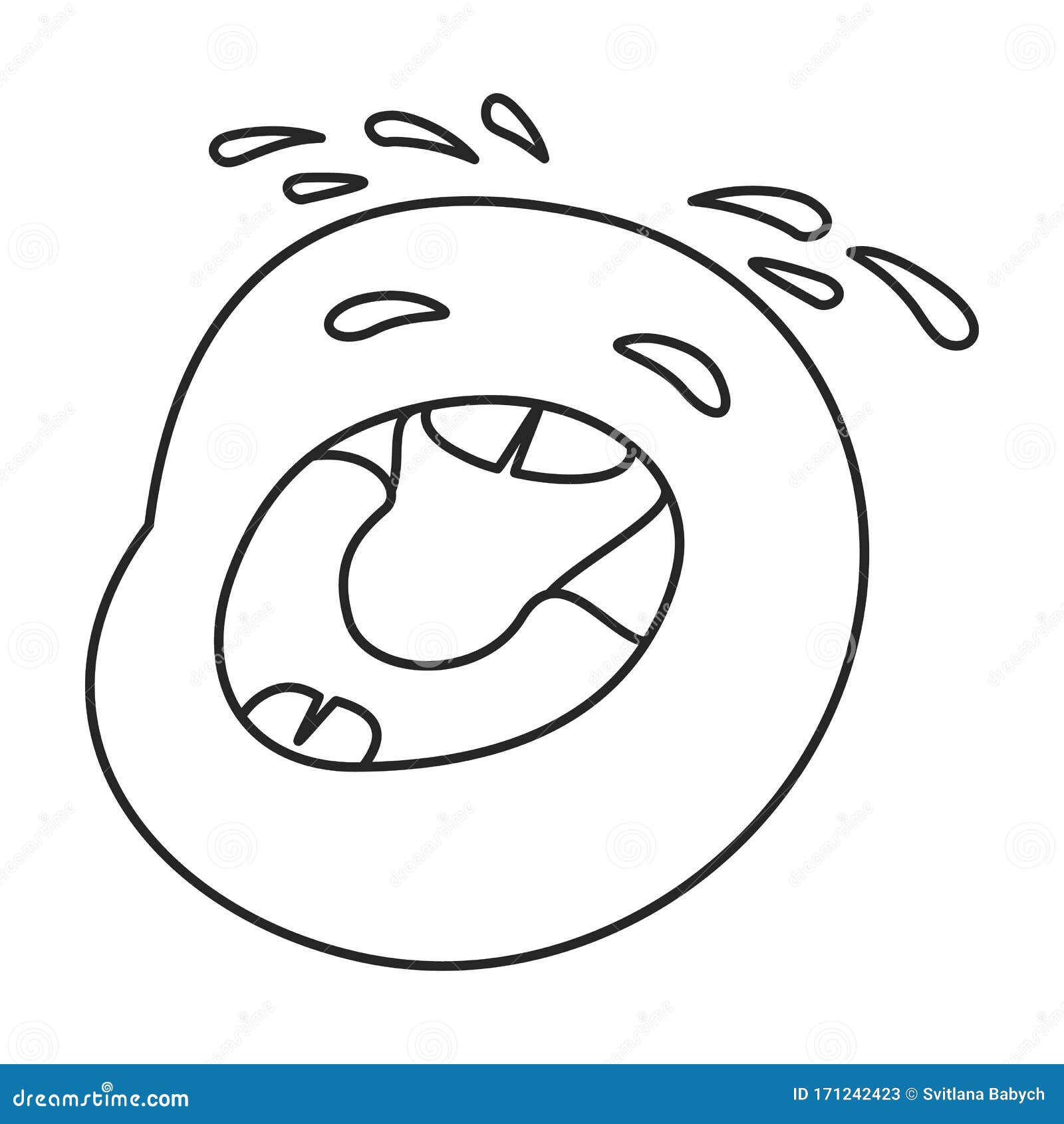 Germ of Bacteria Vector Icon.Outline,line Vector Icon Isolated on White ...