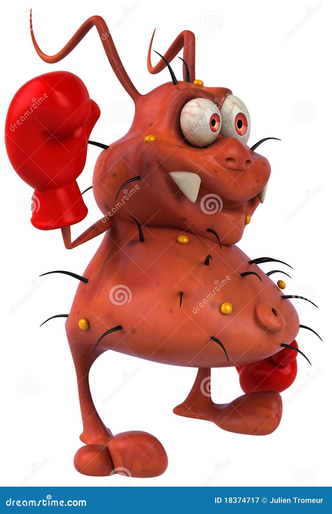 Germ boxing stock illustration. Illustration of allergy - 18374717