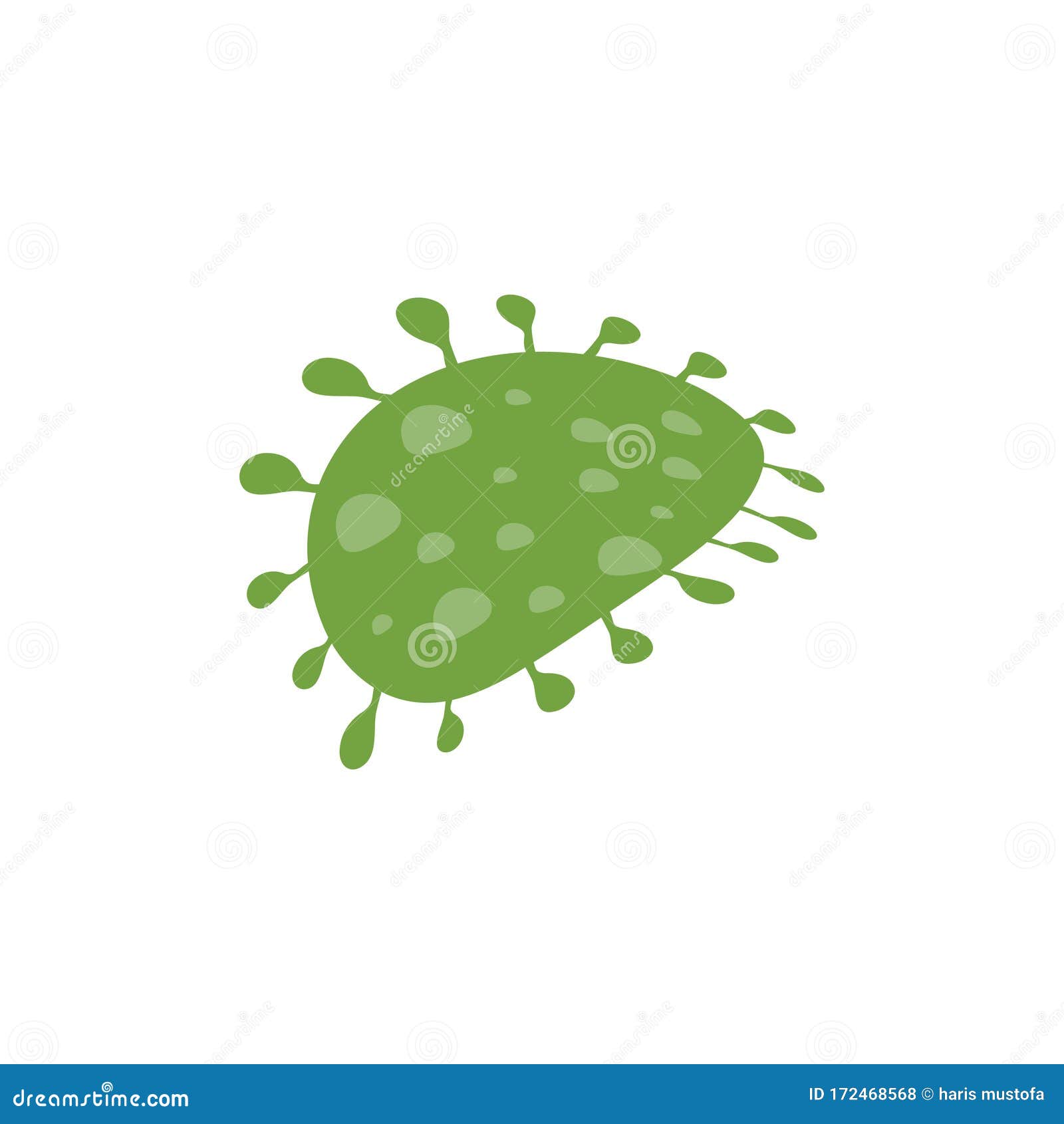 Germ Virus Icon Design Template Vector Isolated Stock Vector ...