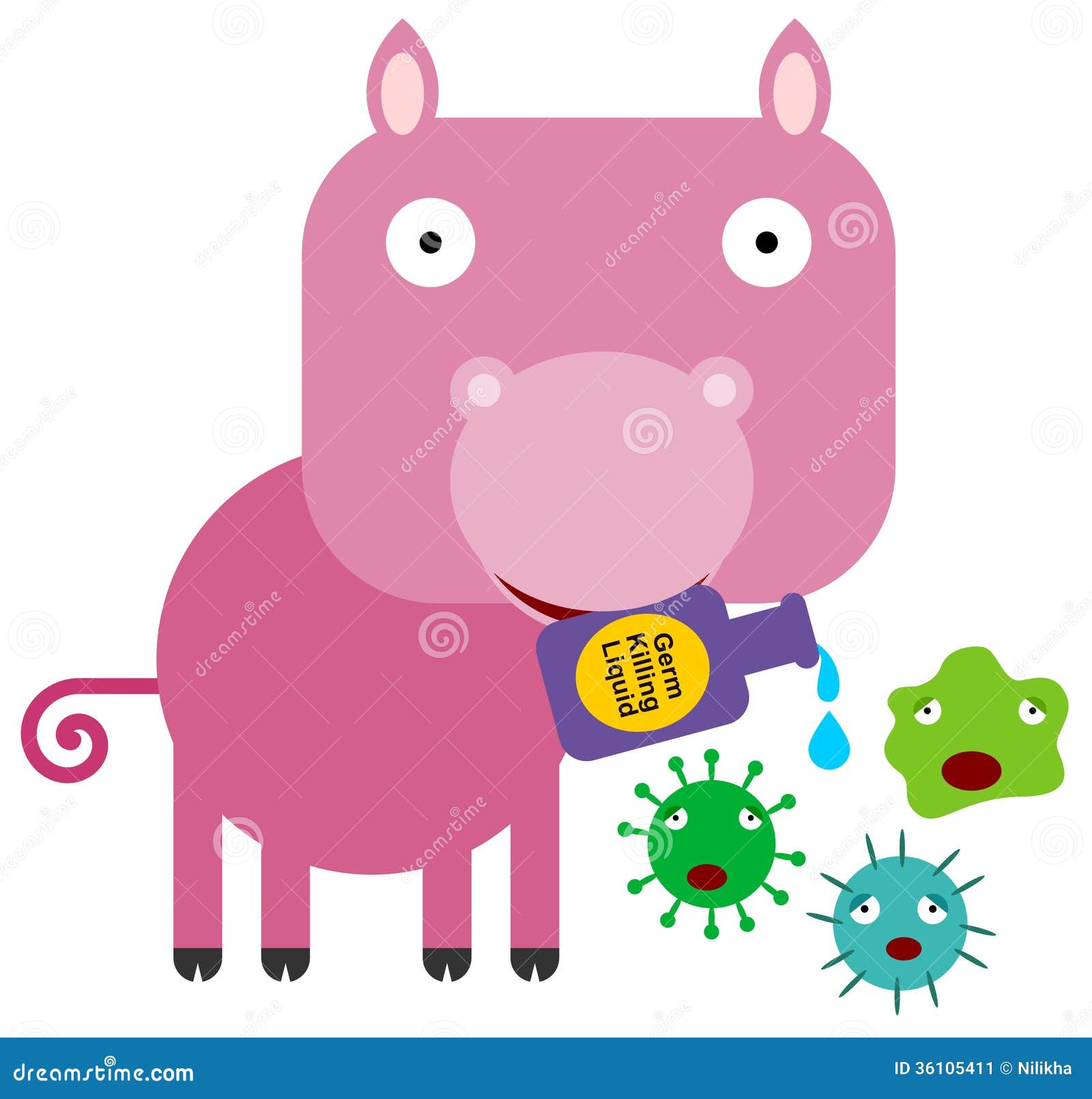 The germ killer stock illustration. Illustration of liquid - 36105411