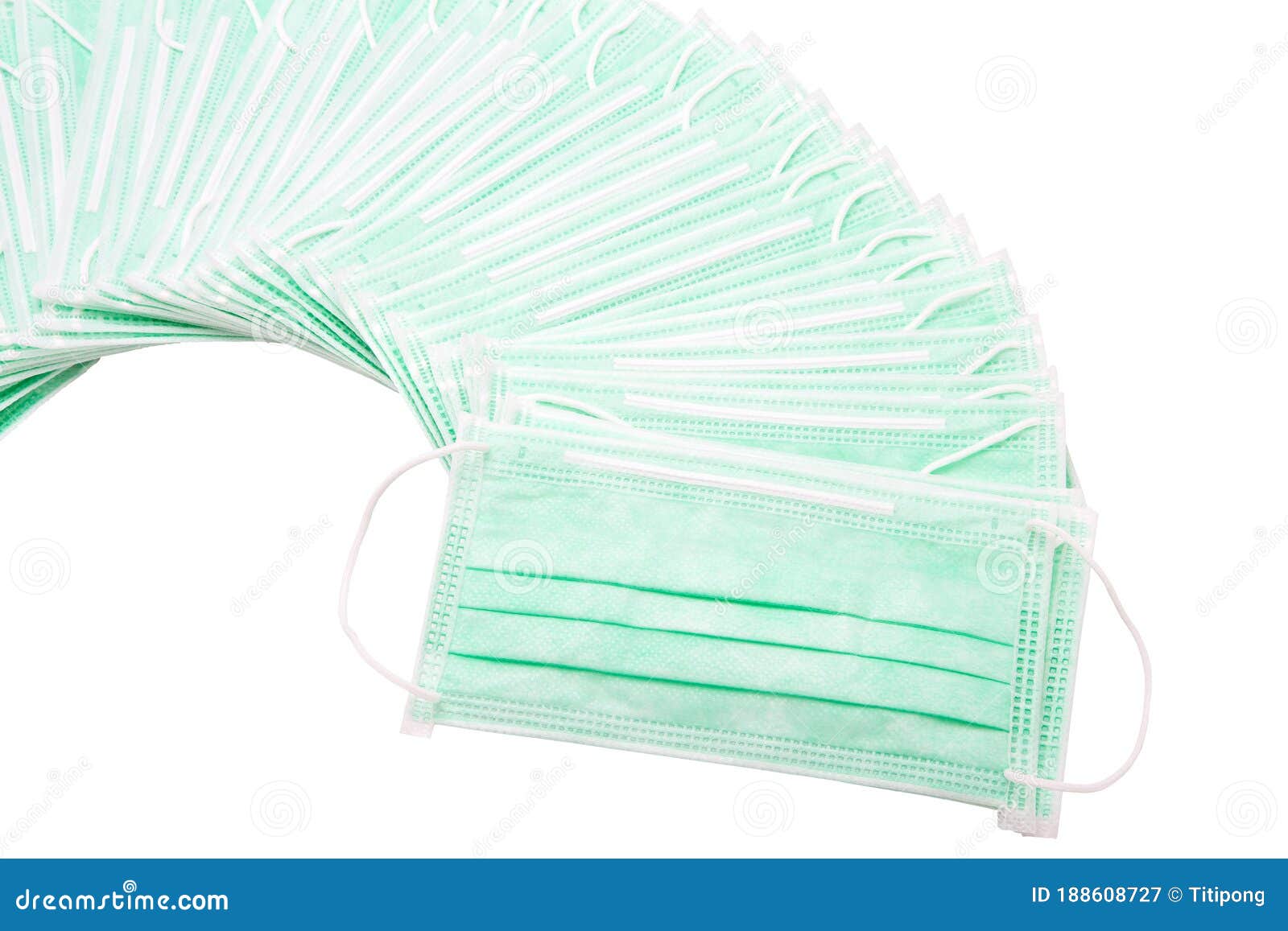 Germ Protection Mask on a White Background Stock Image - Image of close ...