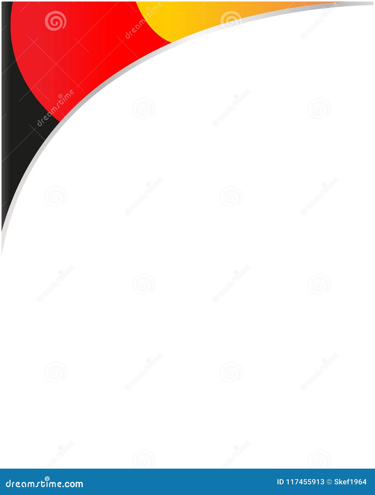 German Abstract Flag Corner Frame Stock Vector - Illustration of ...