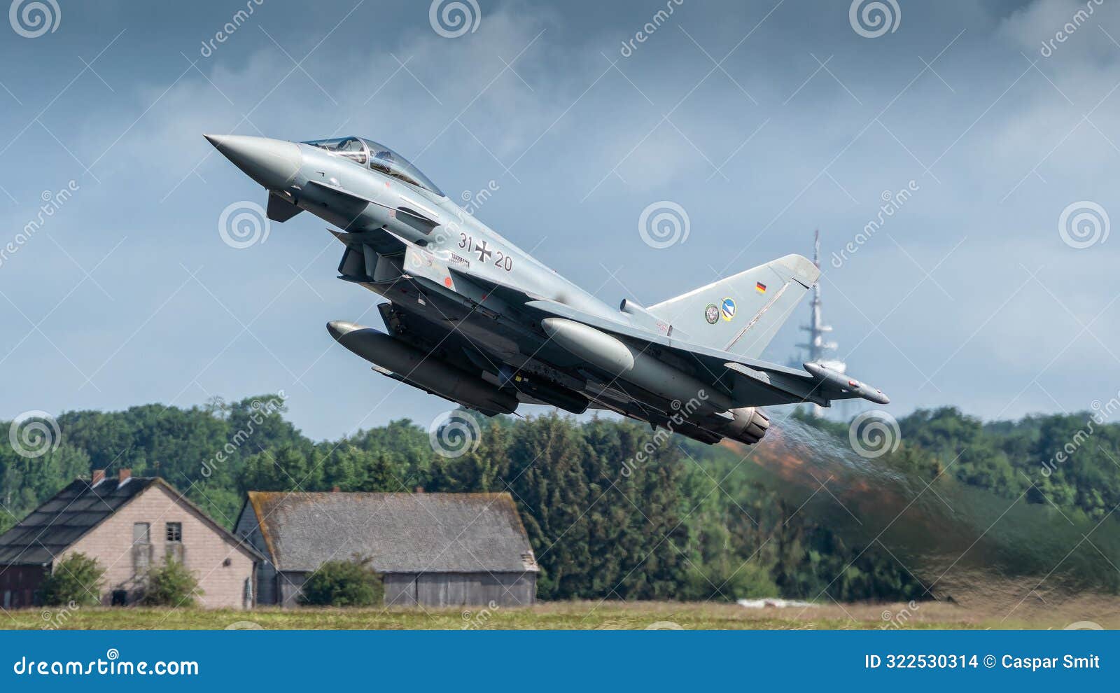 German Air Force Eurofighter Typhoon Editorial Stock Image - Image of ...