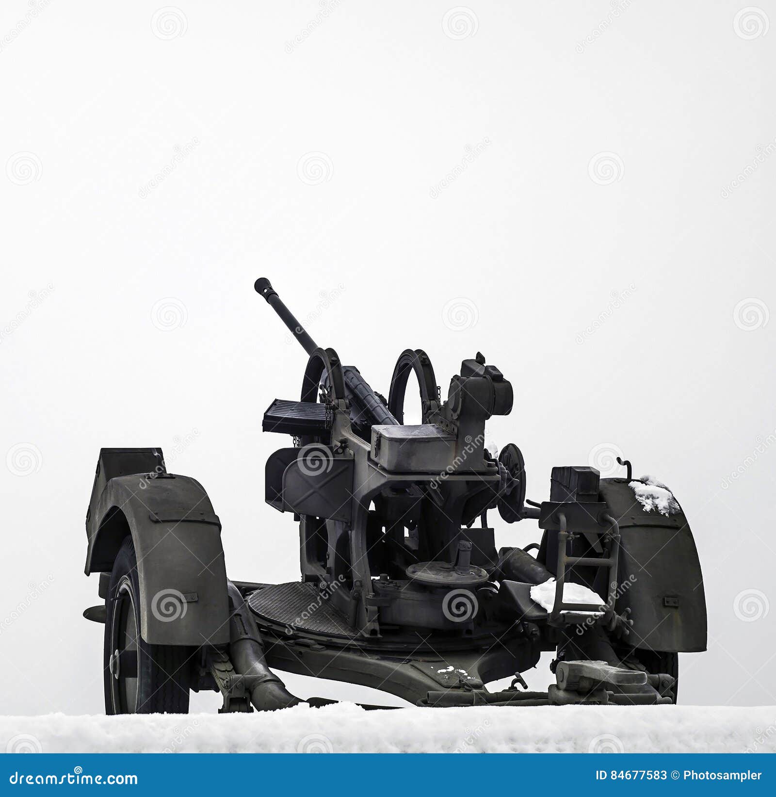 German Anti Aircraft Gun M38 PLT Stock Image - Image of germany, combat ...