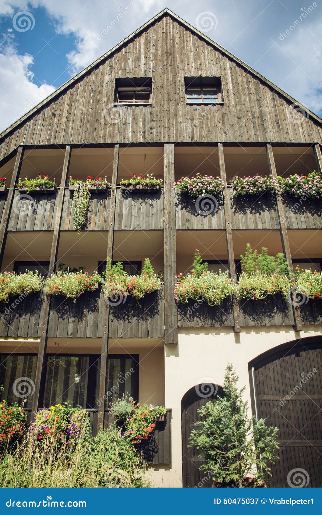 German apartment house stock image. Image of flats, apartment - 60475037