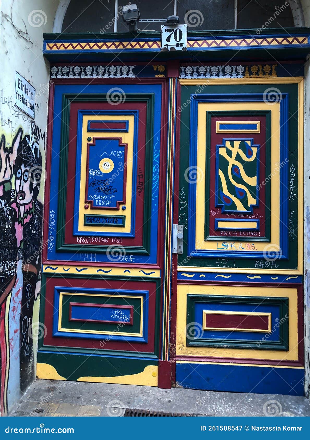 German Architecture, Berlin: Unusual Door Editorial Photography - Image ...