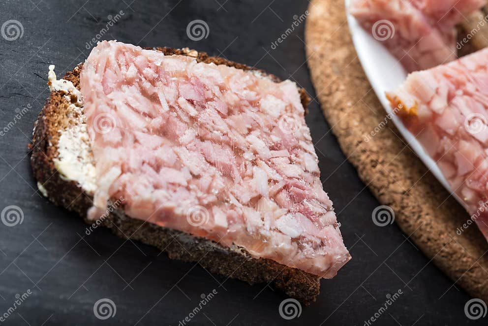 German aspic meat stock image. Image of cooking, aspic - 79431321