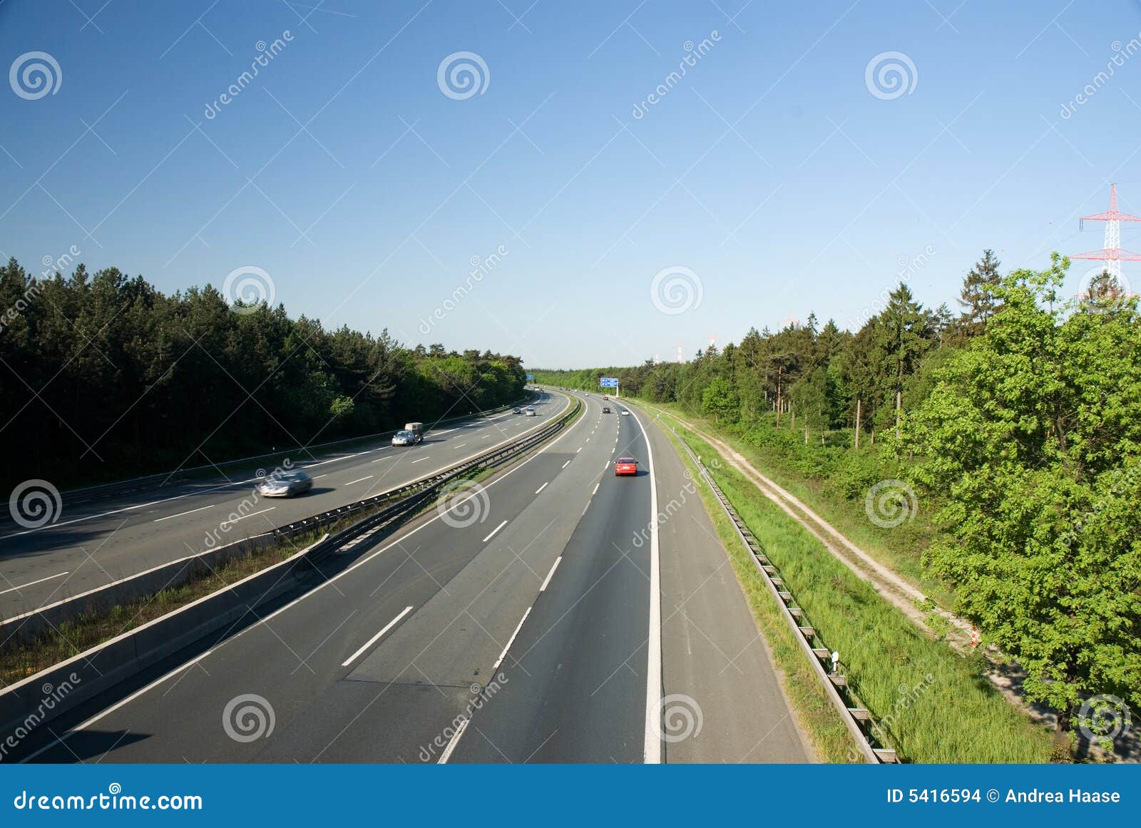 German autobahn stock photo. Image of european, lines - 5416594