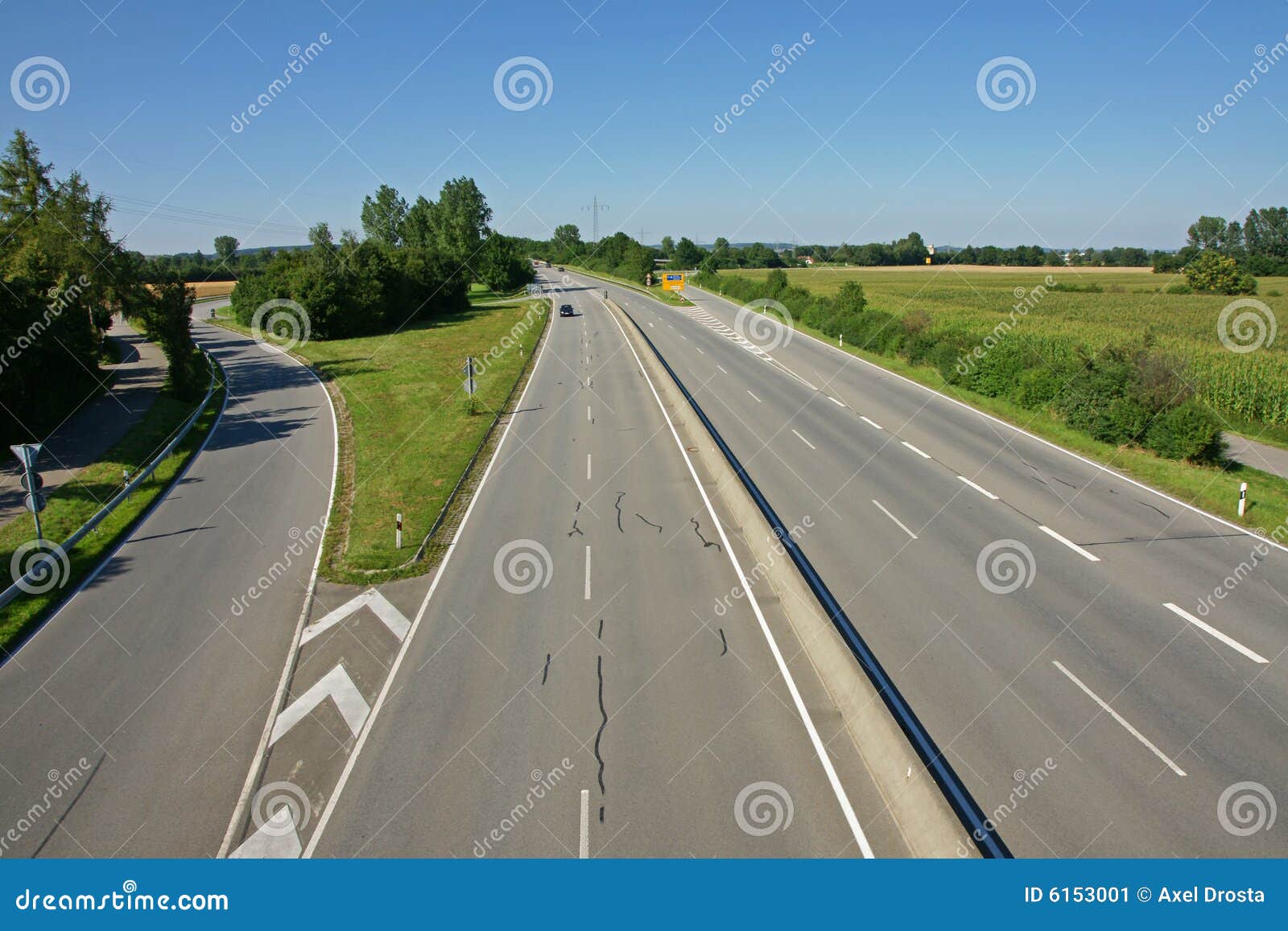 German autobahn stock image. Image of road, roadway, route - 6153001