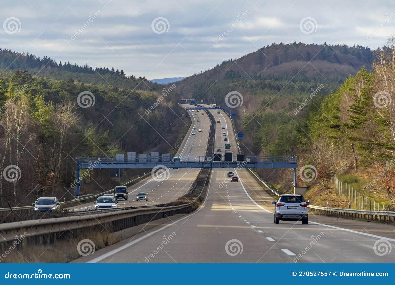 German Autobahn stock image. Image of expressway, signage - 270527657