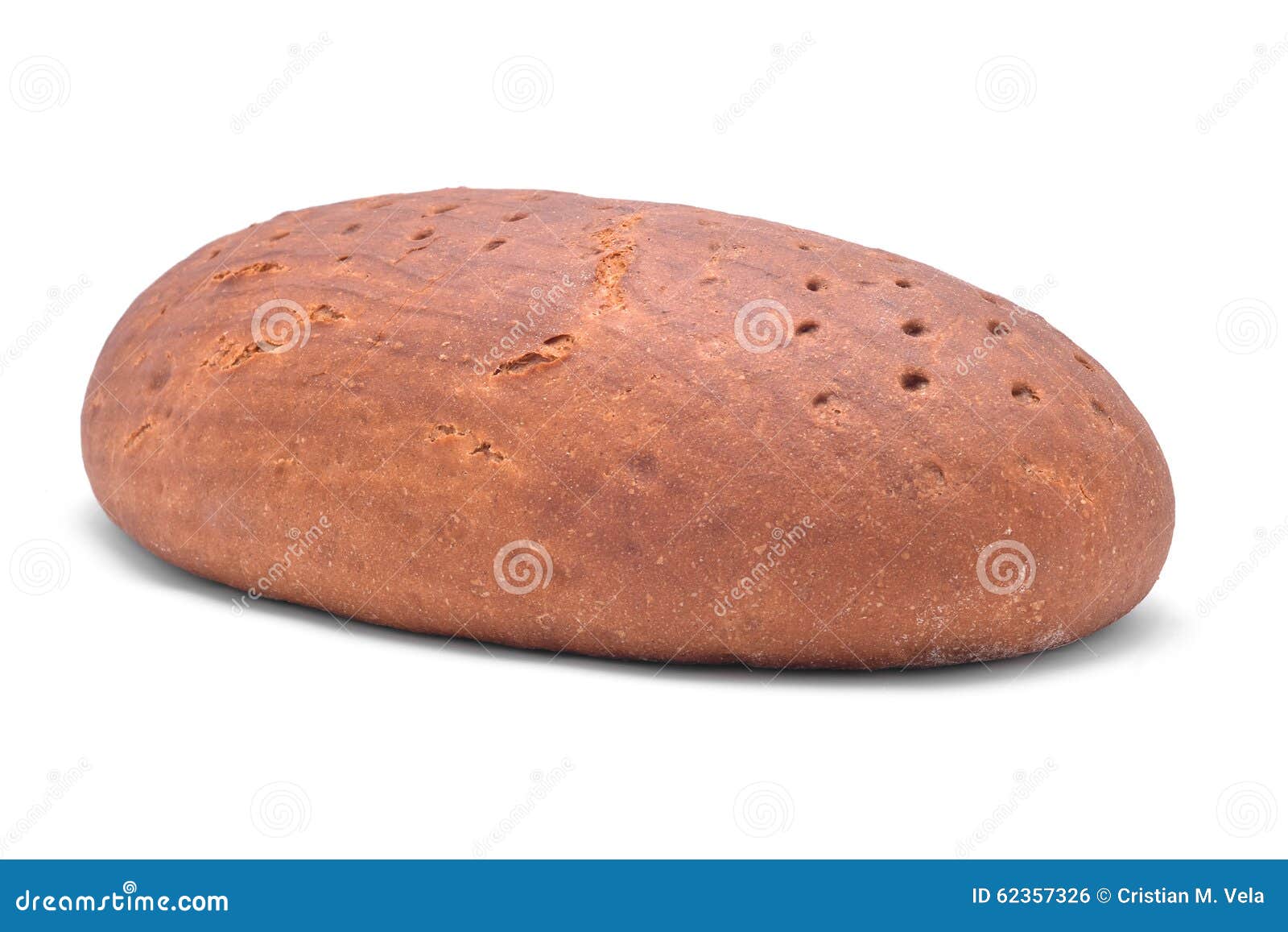 German Baked Bread Isolated Stock Photo - Image of loaf, white: 62357326