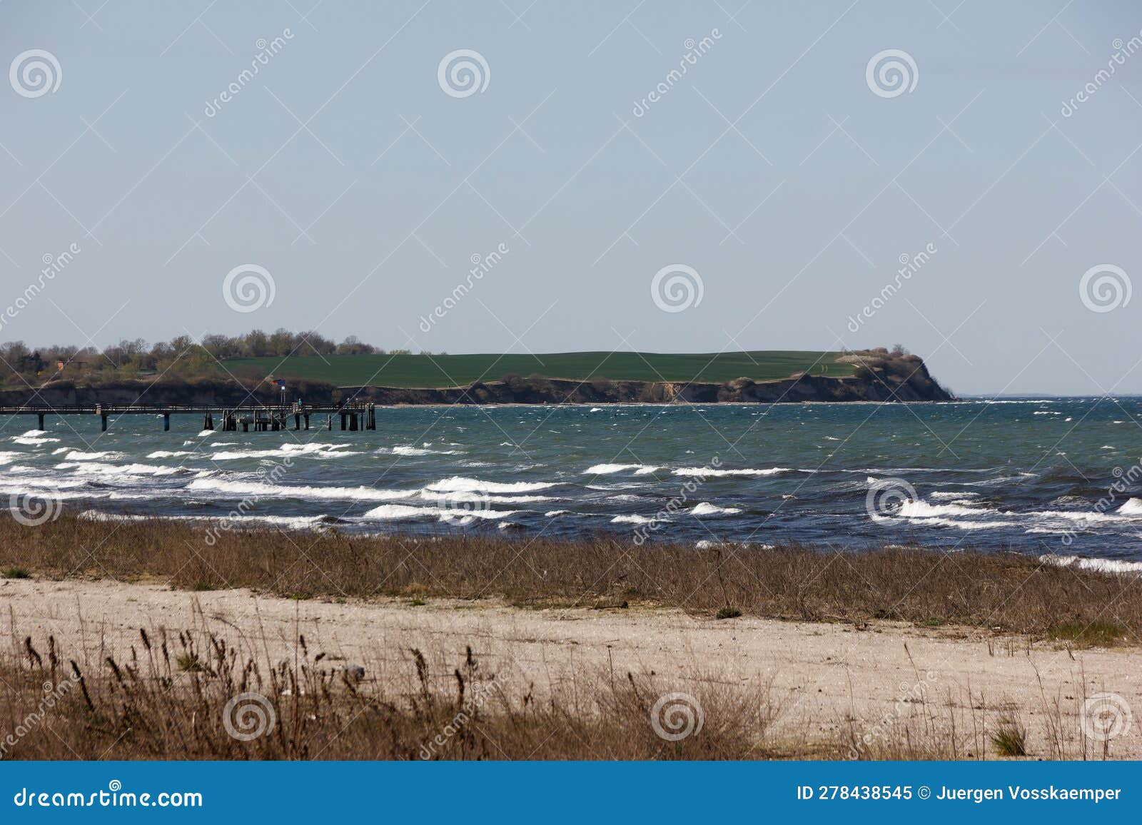 German Baltic Sea Coast Line at Spring Time Stock Image - Image of ...