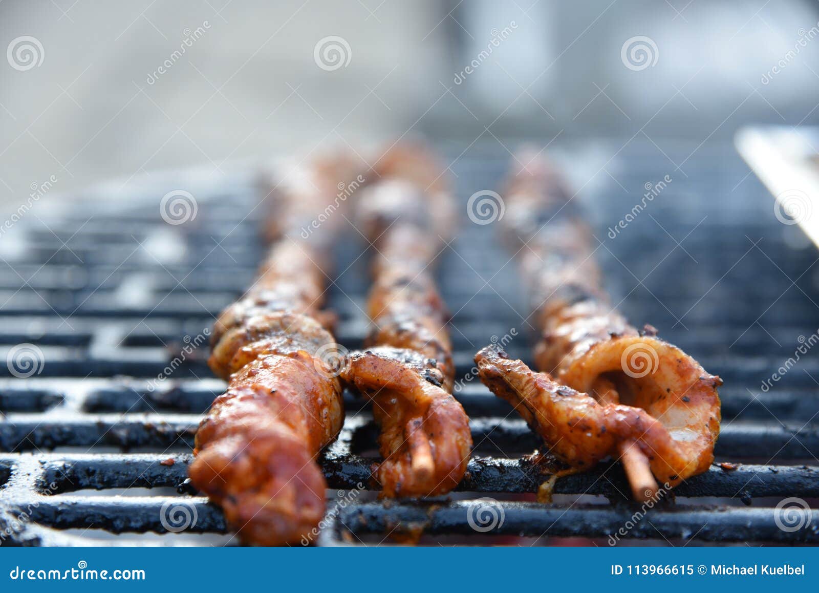 German Bbq Meat Called Grillfackeln Hot Stock Image - Image of flame ...