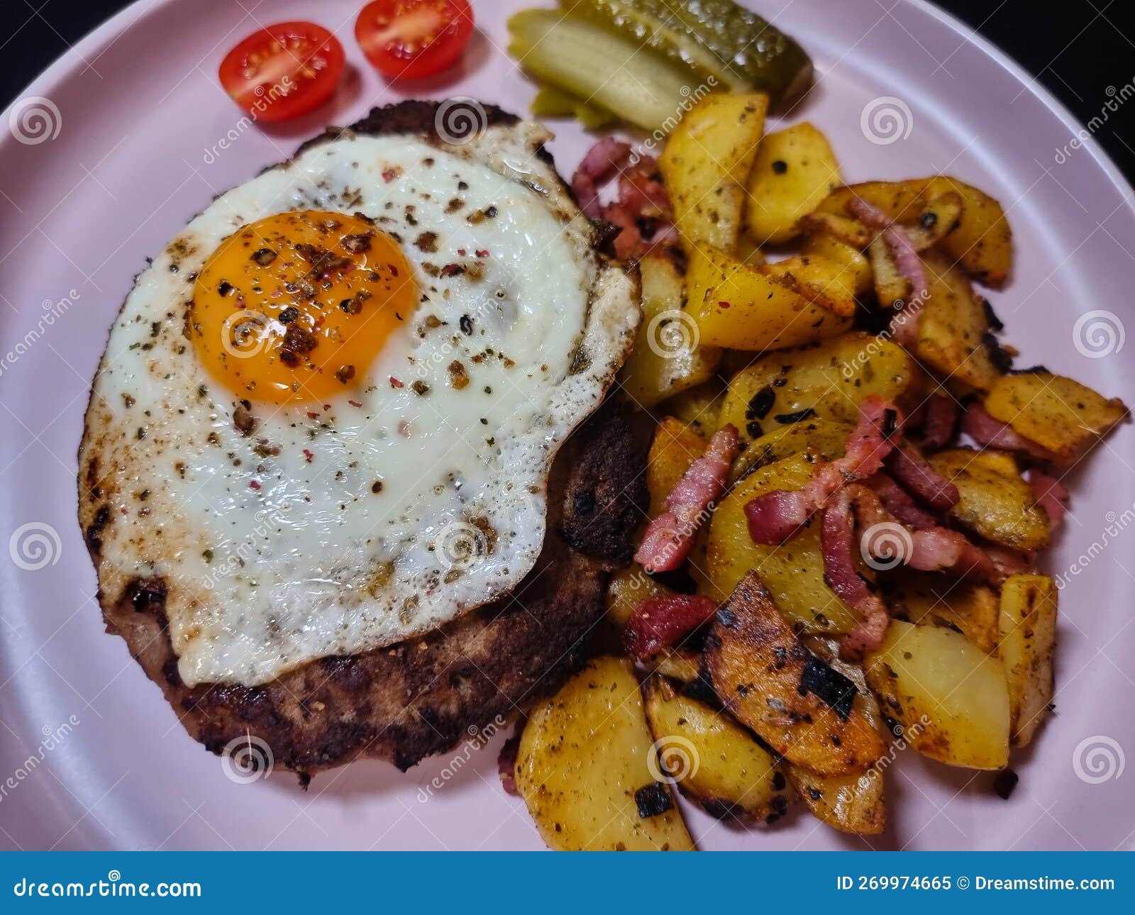 German Beefsteak Meier stock image. Image of mejer, beef - 269974665