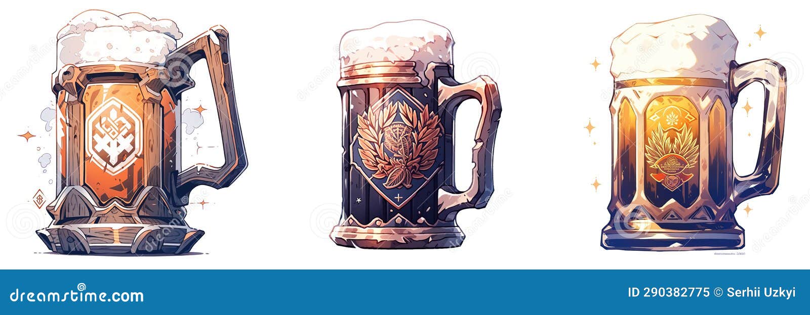 German Beer Logo 2D AI Generated Stock Image - Image of refreshing ...